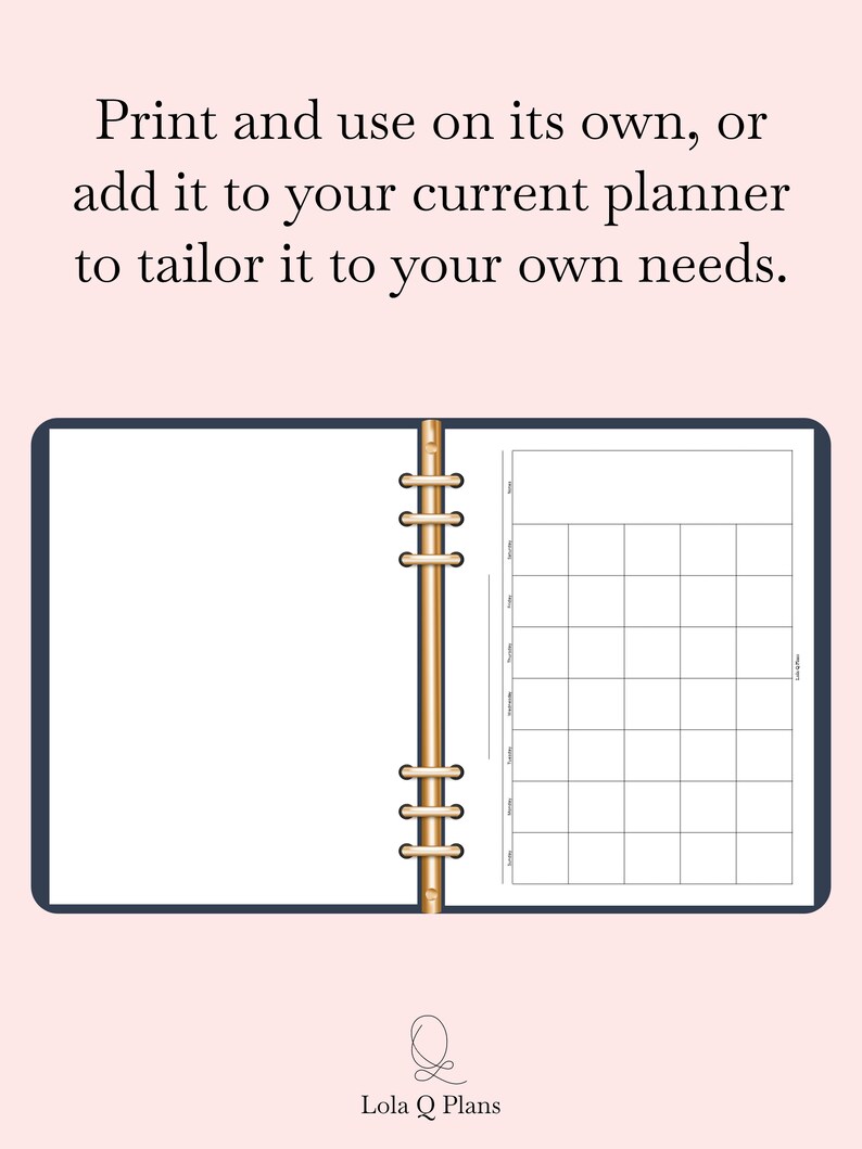 Printable Monthly Calendar With Blank Notes | Calendar Insert ...