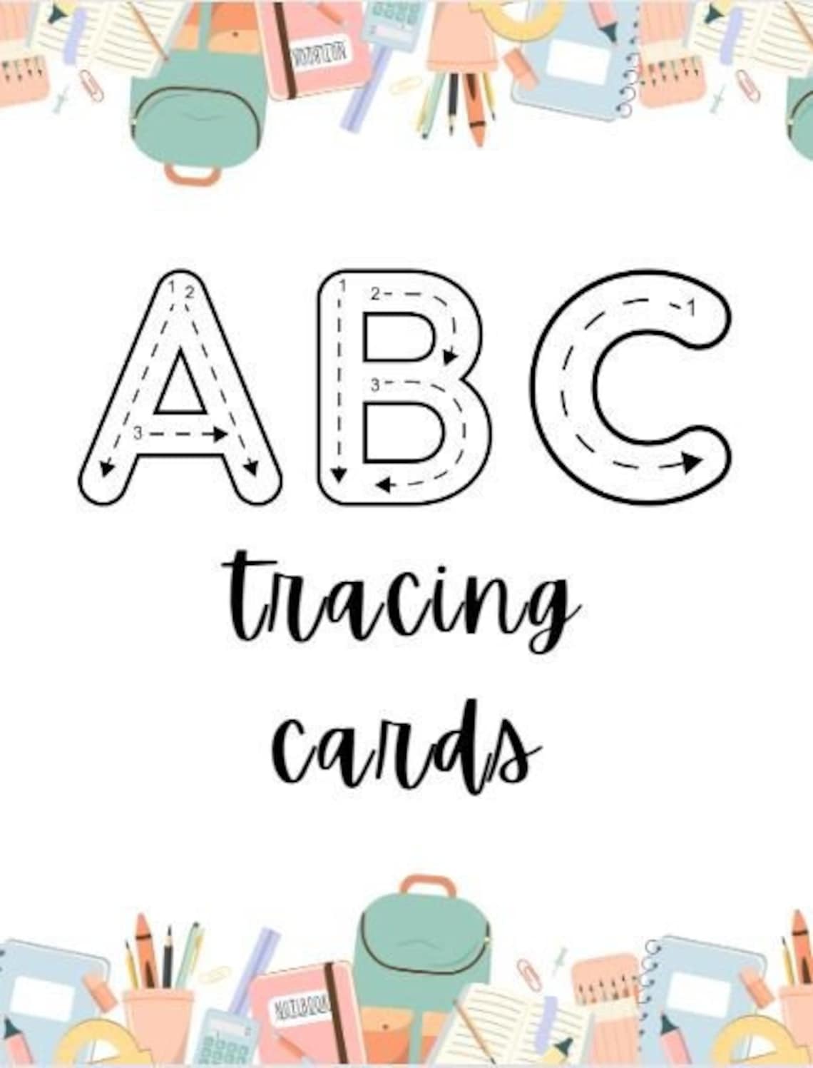 ABC Tracing Cards| PRINTABLE | Preschool |kindergarten | Early ...