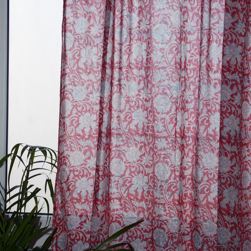 Color Block Curtains - Etsy