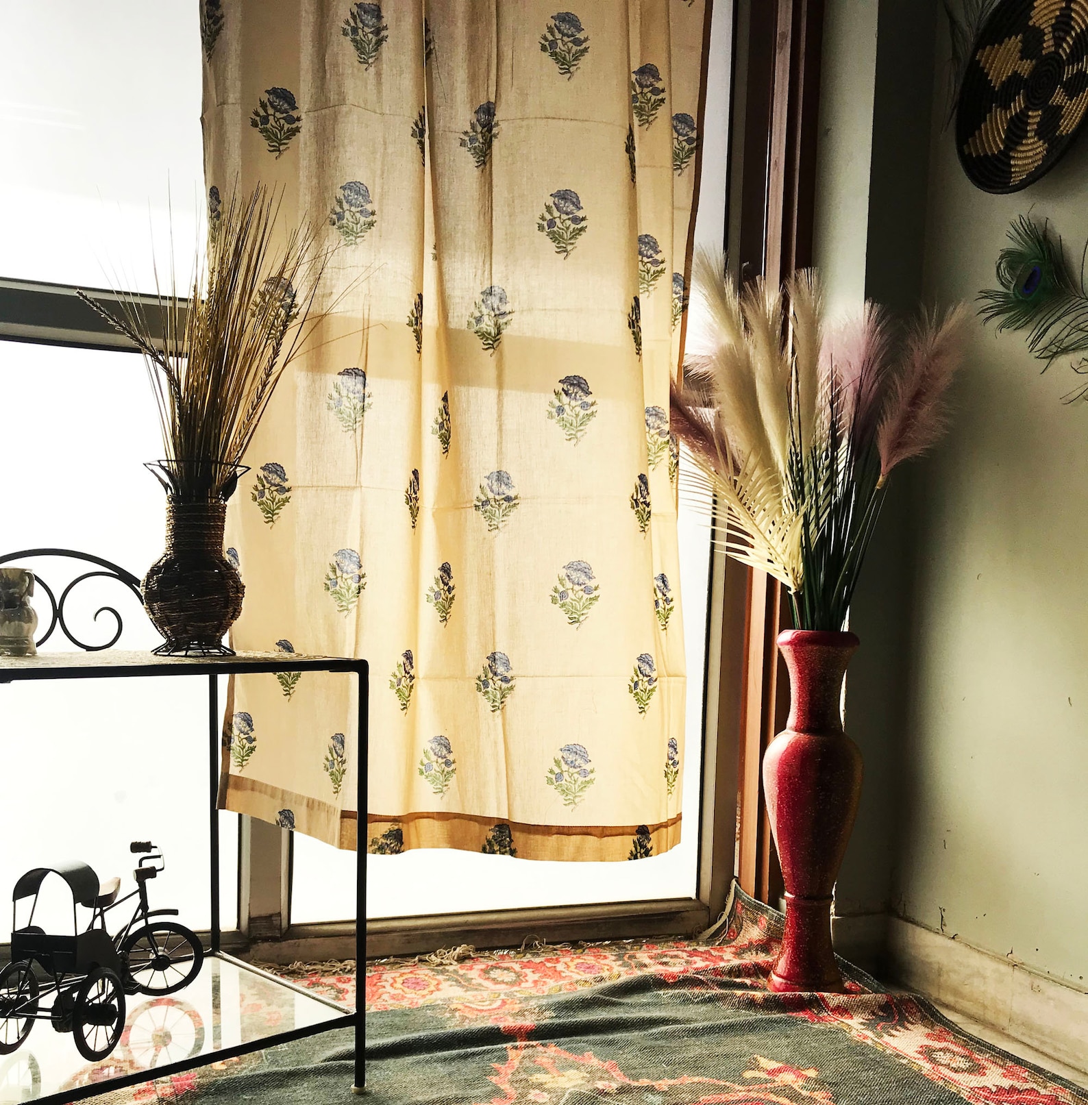 Cotton Curtains Thick Canvas /rod Pocket Curtains/custom Curtain Panels ...