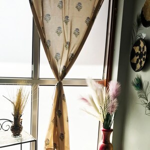 Cotton Curtains Thick Canvas /rod Pocket Curtains/custom Curtain Panels ...