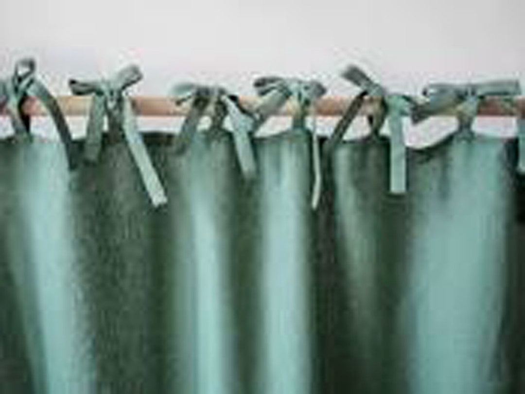 Loop Tab Top Window Curtain Panel Pair - Etsy