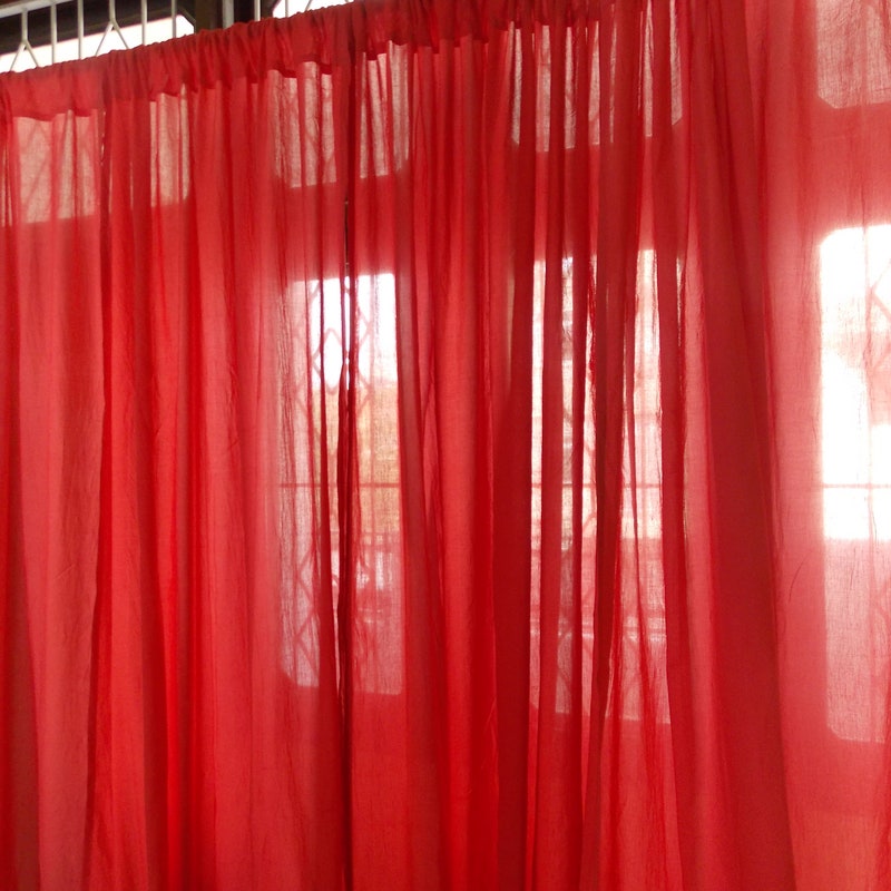 Red Curtains - Etsy Australia
