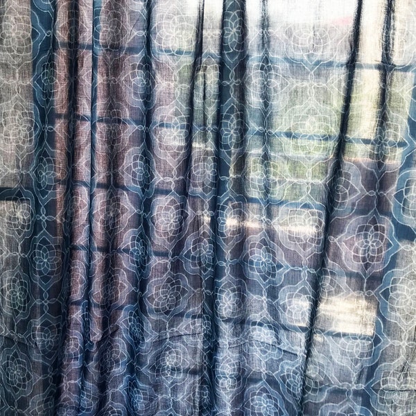 Indigo Curtains - Etsy