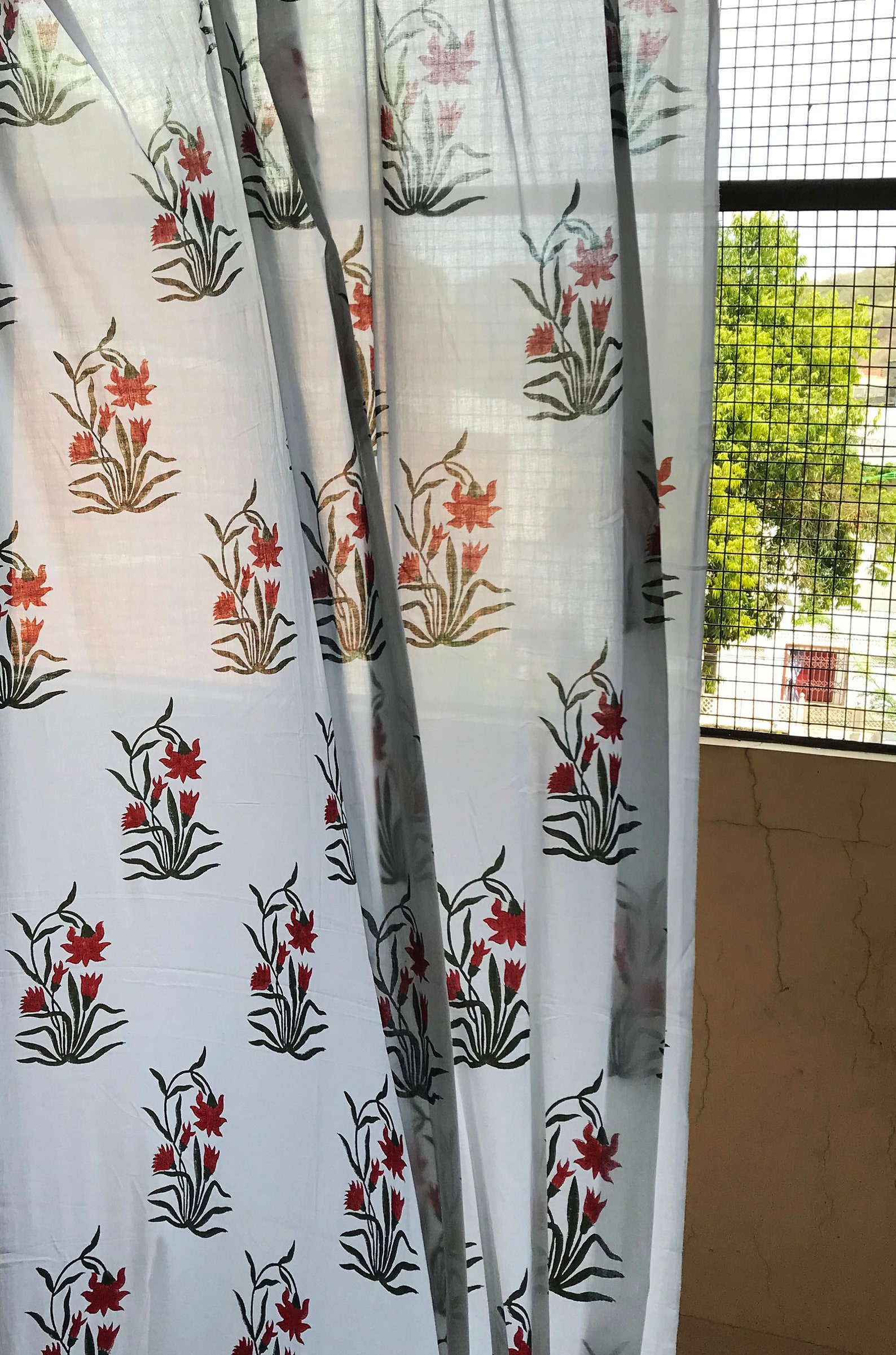Cotton Sheer Curtains With Rod Pocket Curtains/custom Curtain Panel ...