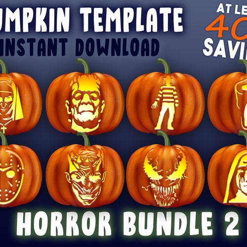 Potter Pumpkin Carving Stencils A4 Jack O Lantern Template - Etsy