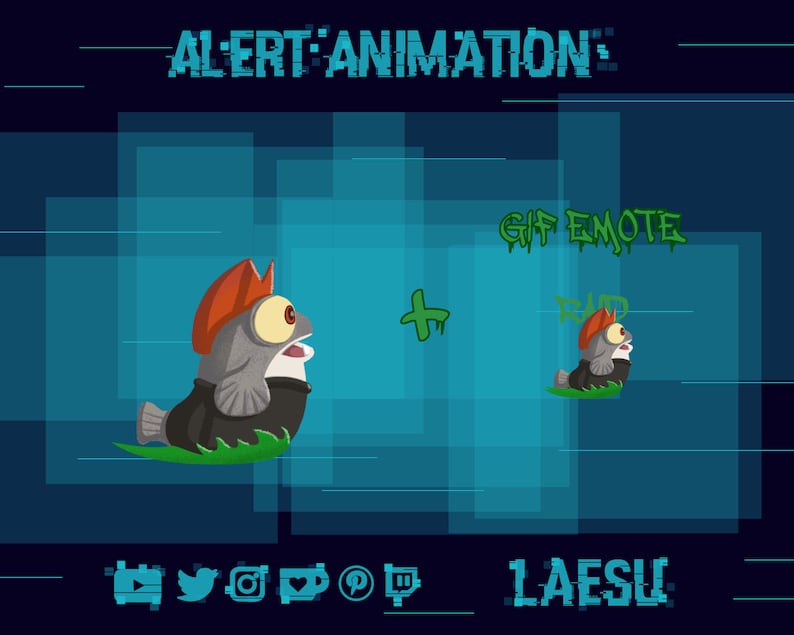 ANIMATED Splatoon Smallfry Alert Animation Pack Twitch Chat Assets ...