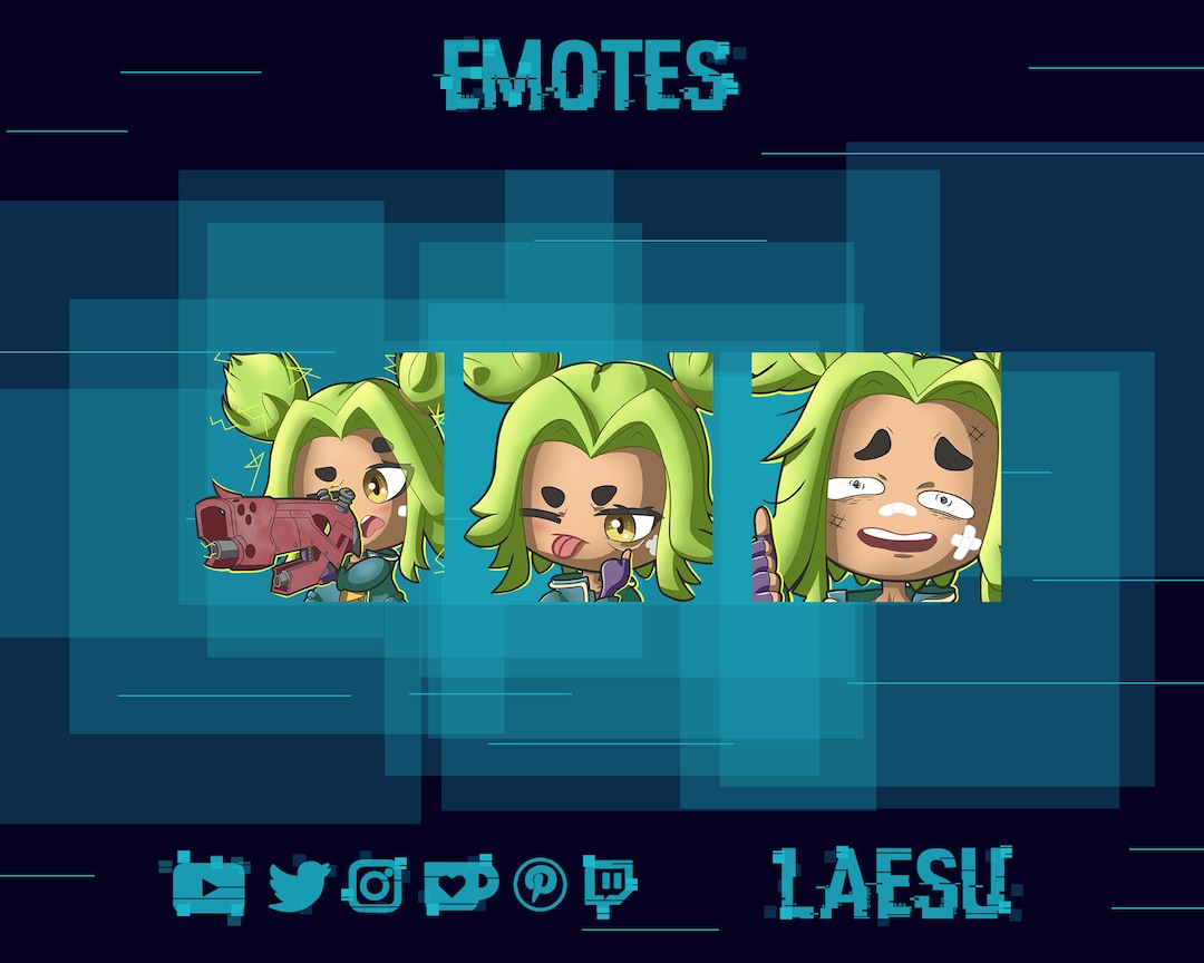 League Zeri Emote Package Twitch Chat Assets Discord Lol Meme - Etsy