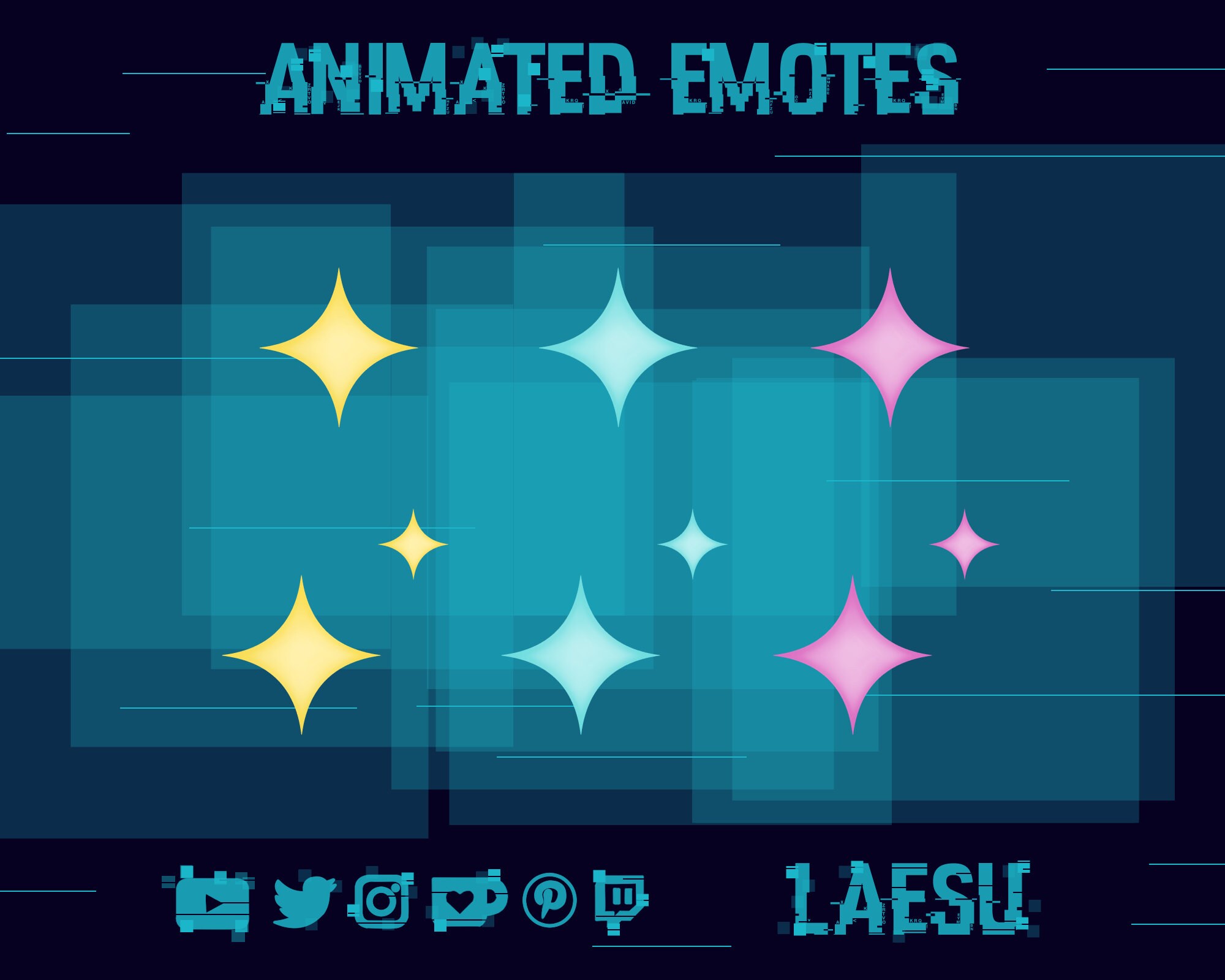 ANIMATED Sparkle Emote Package Twitch Chat Assets Discord Cute Emote ...