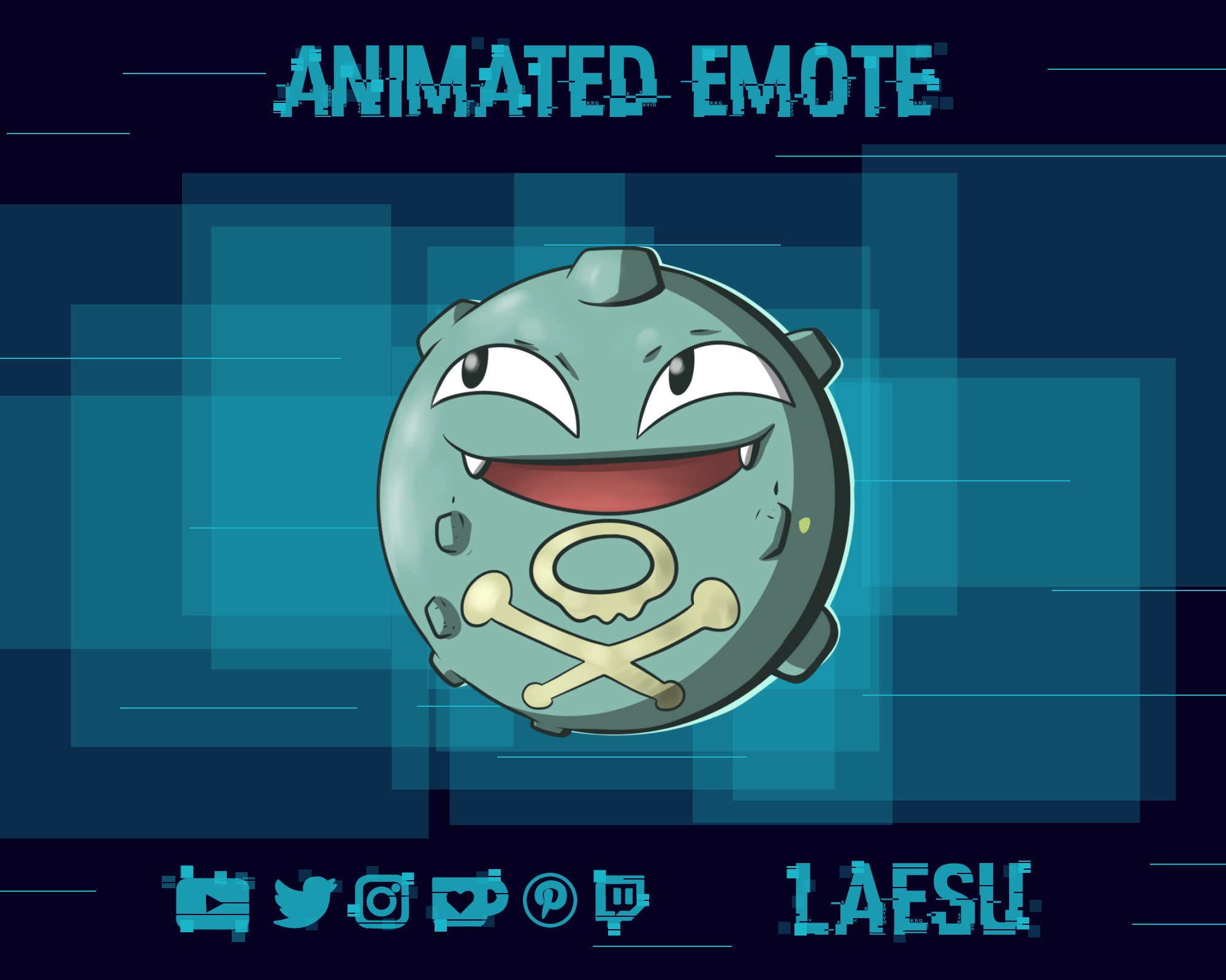 ANIMATED Pokemon Koffing Emote Package Twitch Chat Assets Discord ...