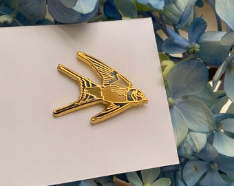 Swallow Bird Pin - Etsy
