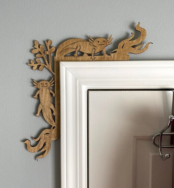 Axolotl Set of Two Axolotl Wall Decor Door Corner Accent - Etsy