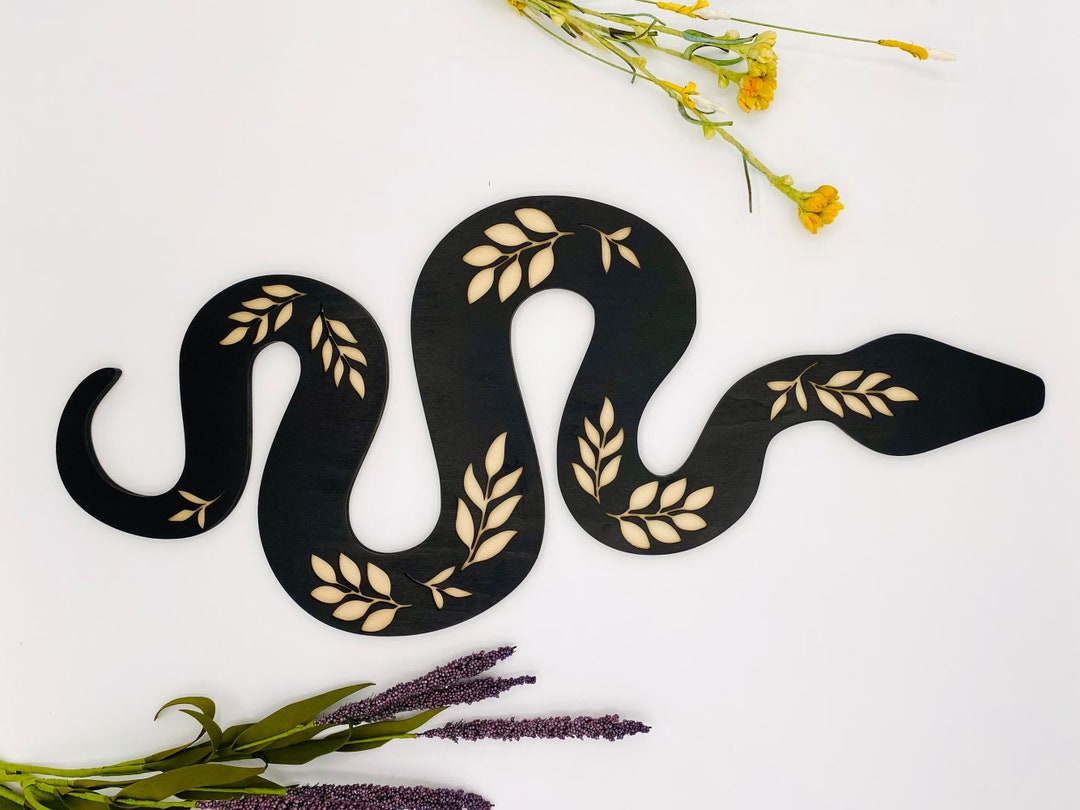 Snake, Wall Décor, Floral Snake, Snake Wall Hanging - Etsy