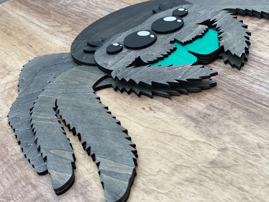 Jumping Spider, Layered Wood Art, Wall Decor - Etsy