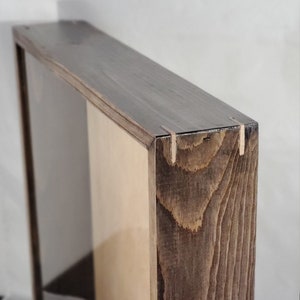 Deep Rustic Handmade Shadow Box With Custom Double Walnut/ Oak Splines ...