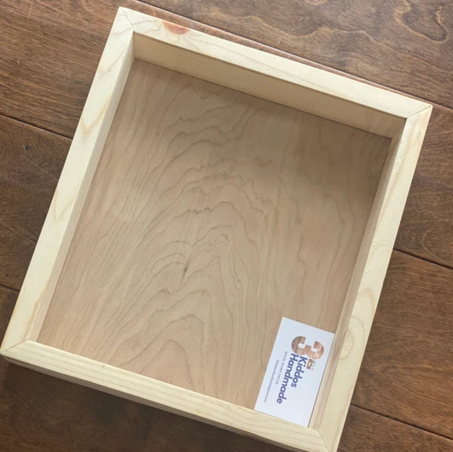 Natural Unfinished Handmade Shadow Box With Custom Double - Etsy