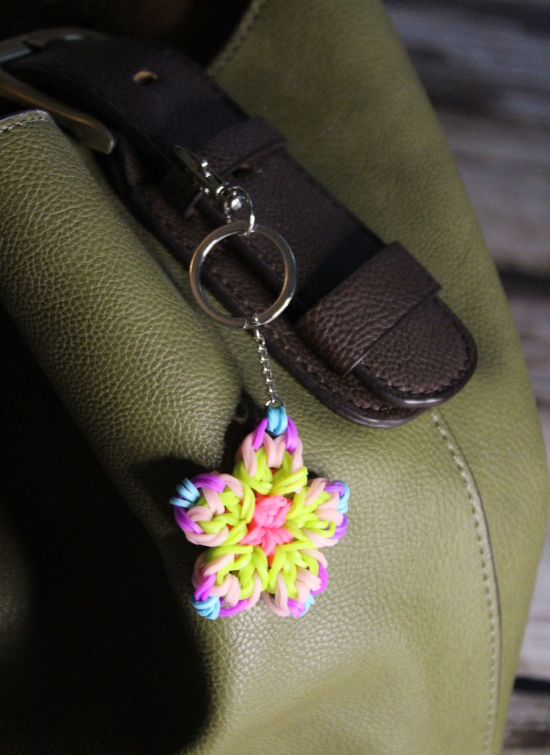Pink Star Keychain - Etsy