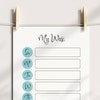 Minimalist One Week Plan Printable, Digital Instant Download, One Week ...