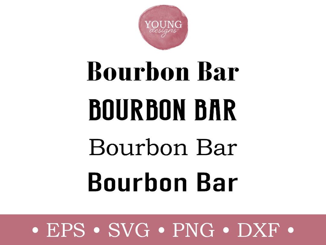Bourbon Bar SVG Cut File, Bourbon Bar Sign, Barrel Stave, Whiskey ...