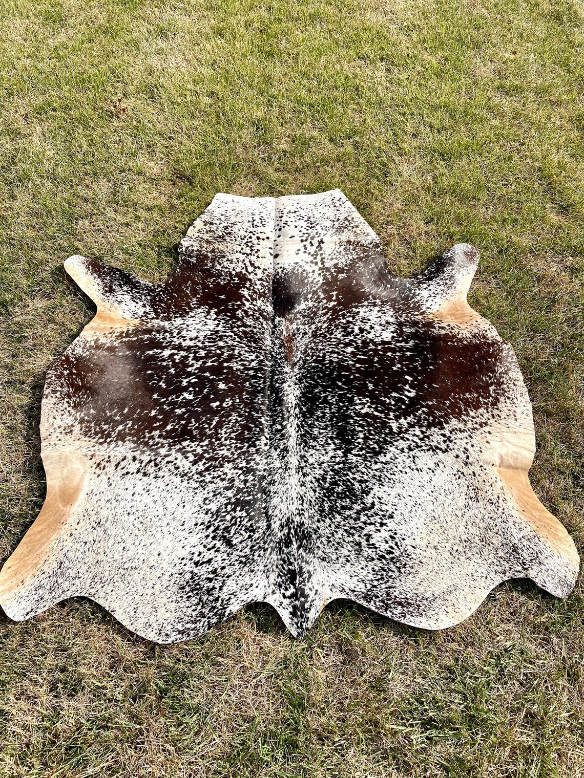 Black & White Cowhide Rug, Salt and Pepper Brazilian Cow Hide Rug - Etsy