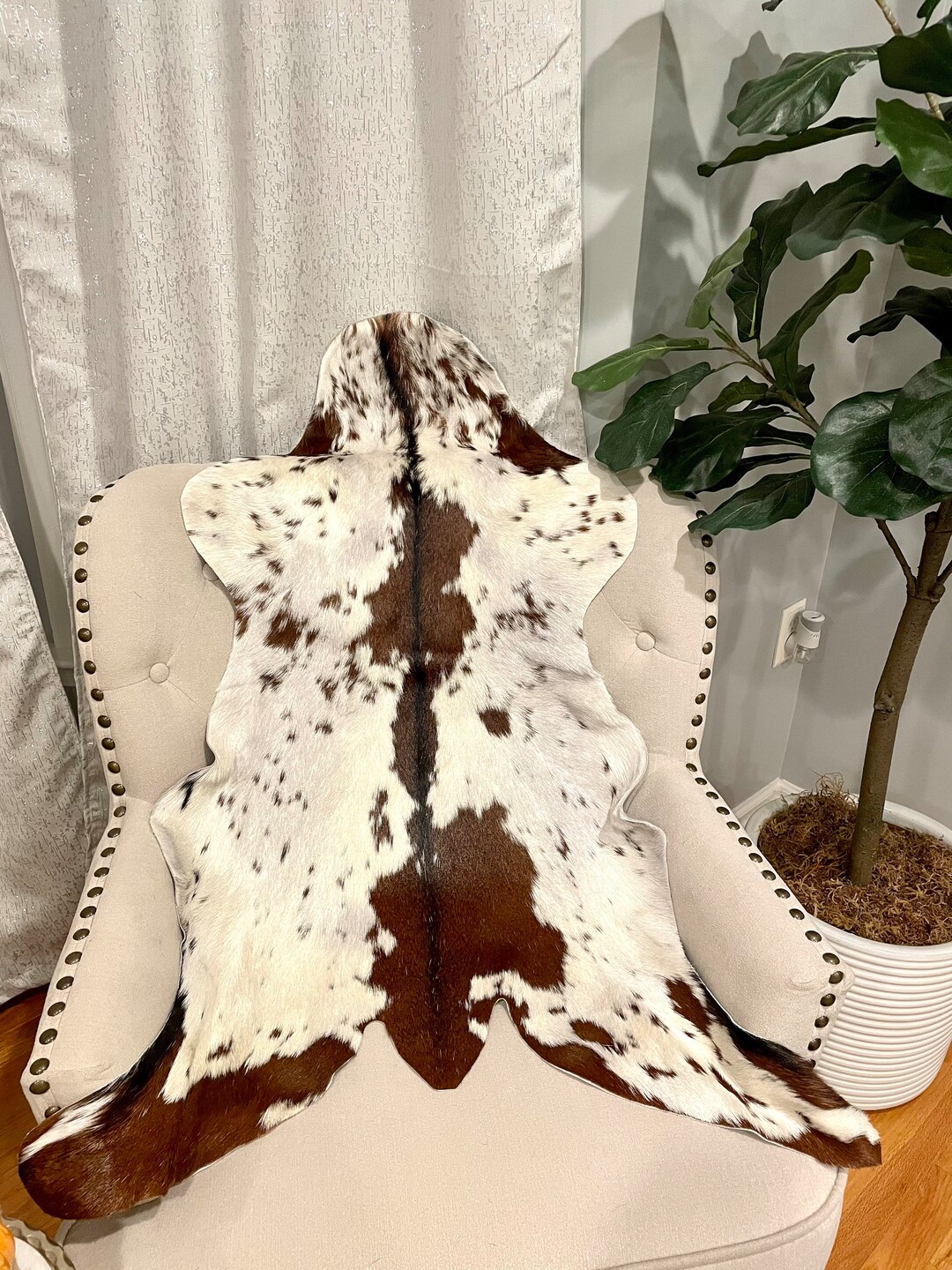 Genuine Hair on Speckled Goathide Rug, Goat Hide - Etsy