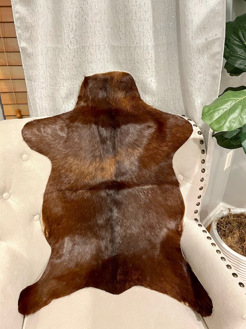 Genuine Hair on Goathide Rug Goat Hide - Etsy