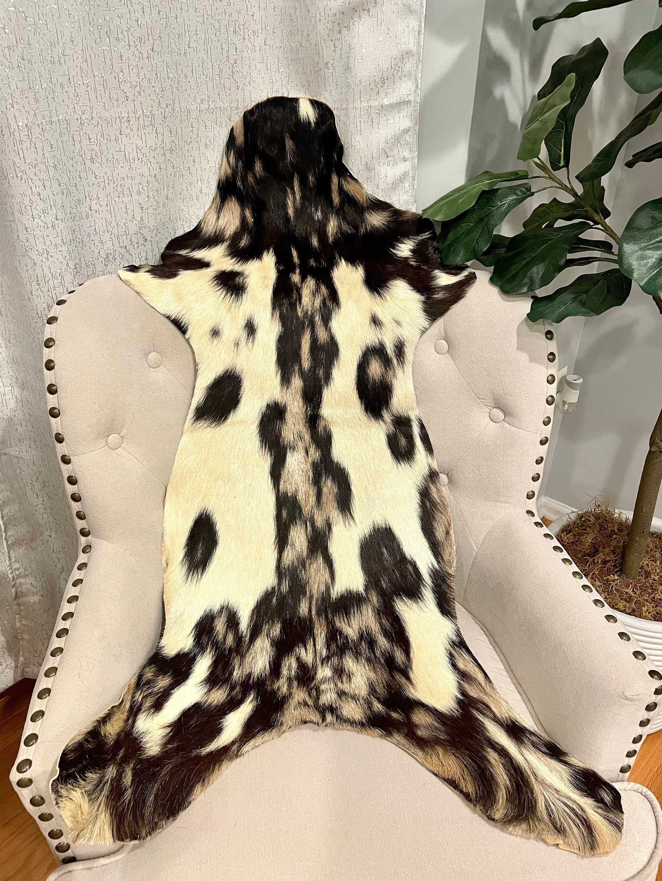 Genuine Hair on Speckled Multicolored Goathide Rug, Goat Hide Skin - Etsy