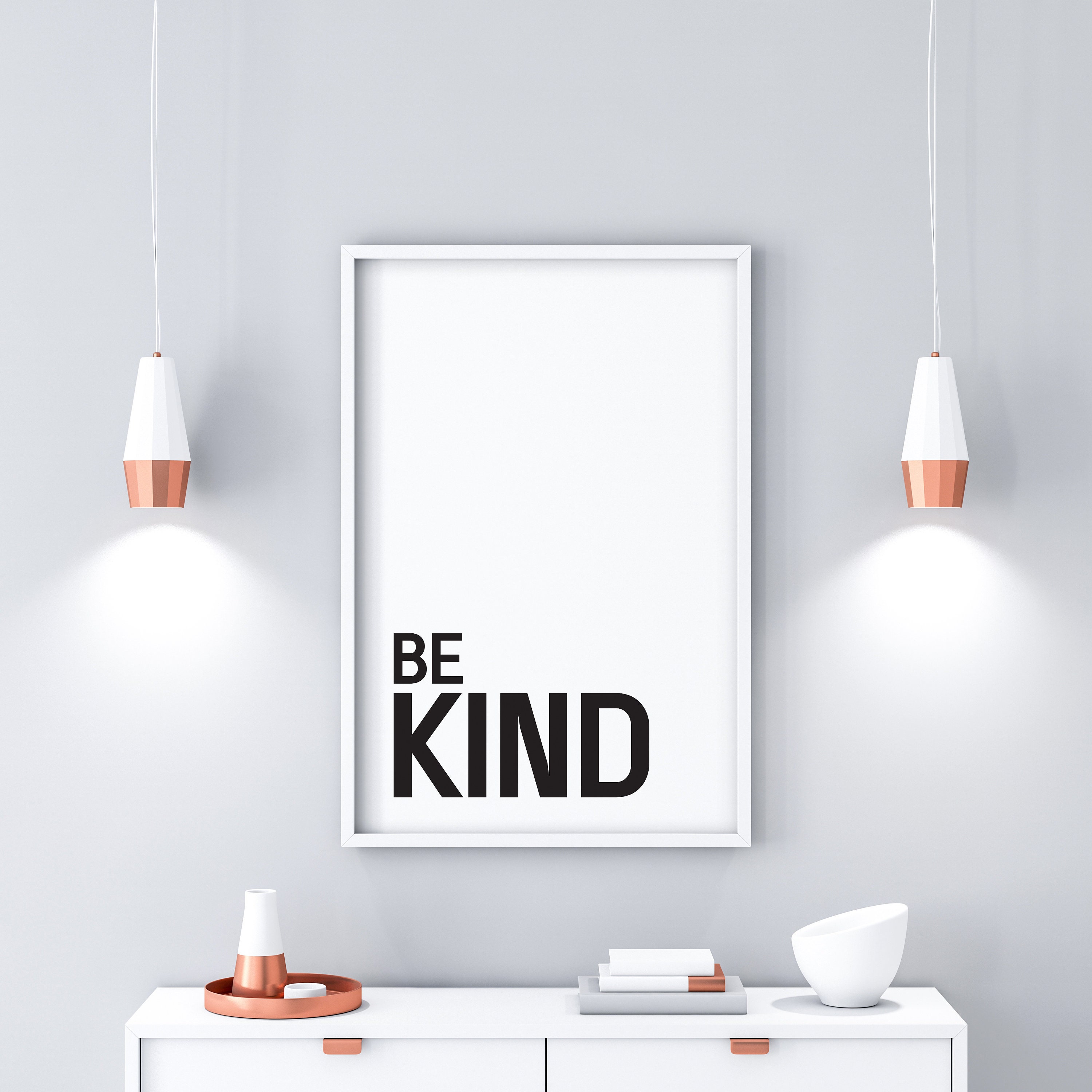 Be Kind Poster, Quote Poster, Inspirational Art, Motivational Poster ...