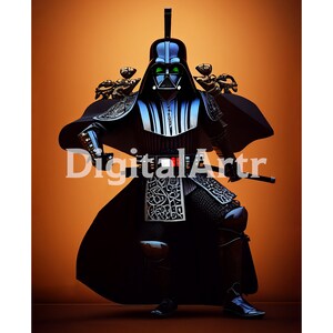 Darth Vader Samurai Style Samurai Vader Starwars Alternative - Etsy