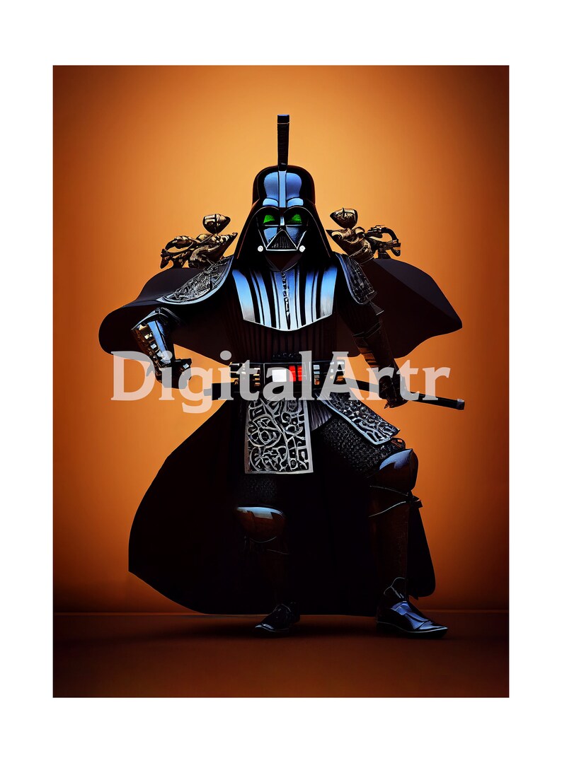 Darth Vader Samurai Style Samurai Vader Starwars Alternative - Etsy