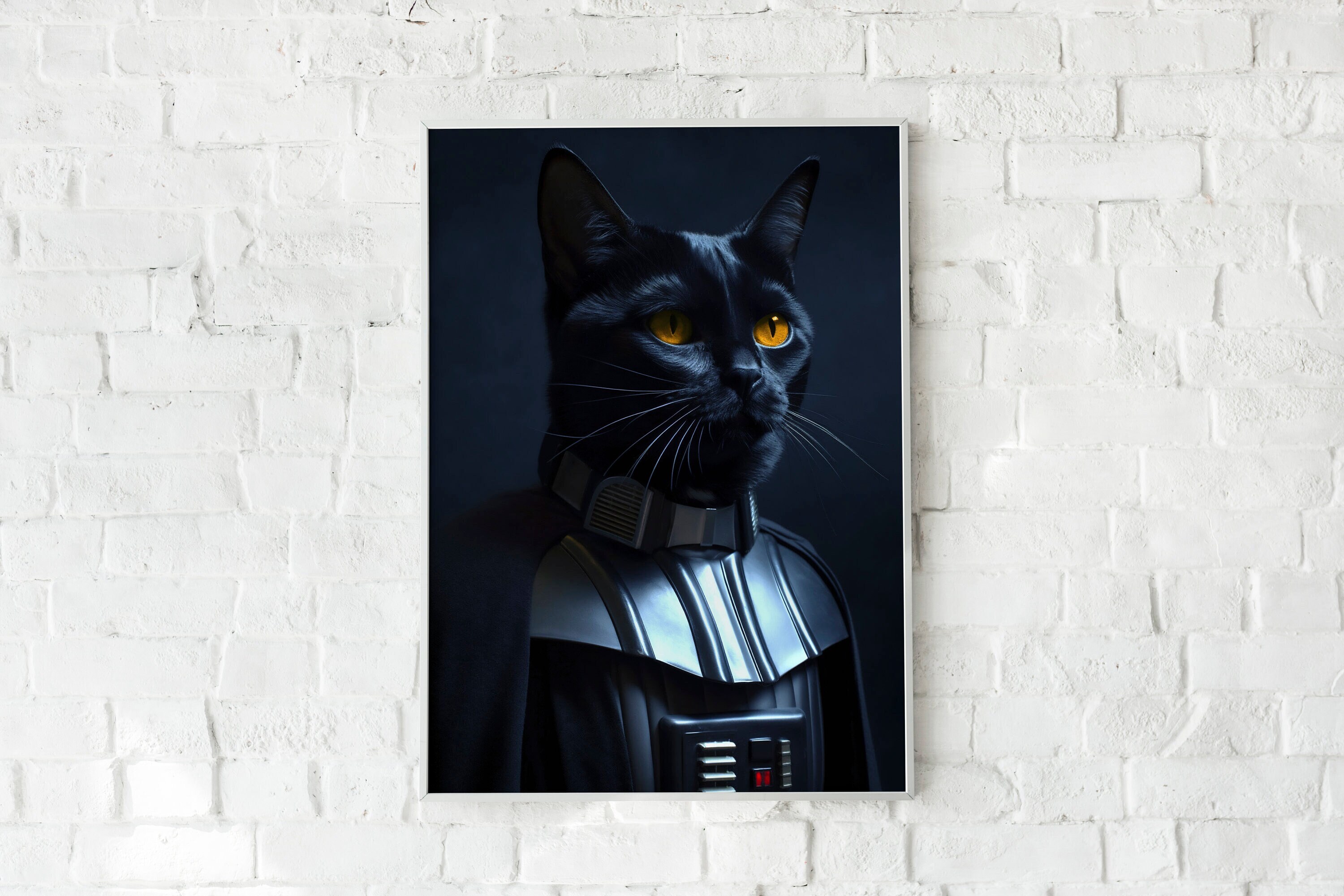 Digital Poster, Cat Dark Print, Cat Vader, Fan Art, Cat Best Friend ...