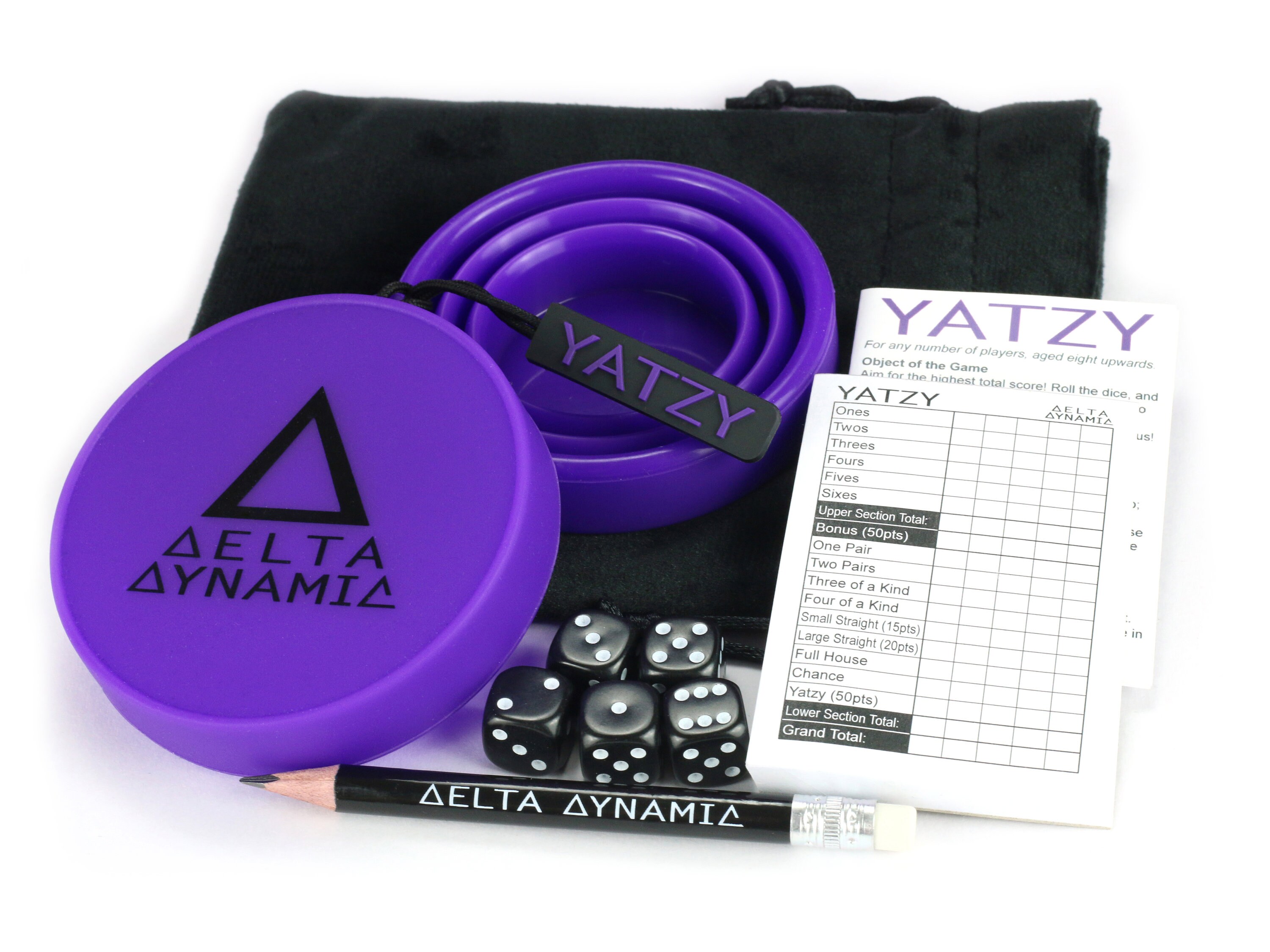 Yatzy Pocket Travel Dice Game with Shaker Cup & Storage Bag. | Etsy