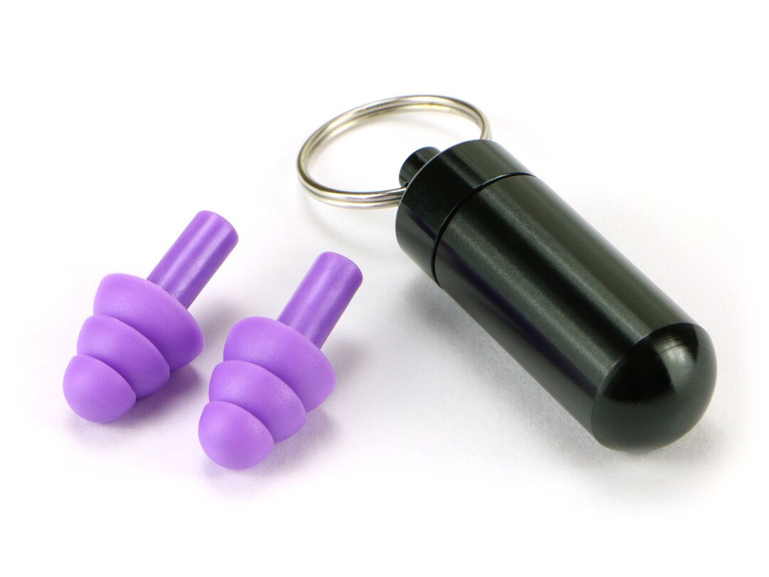 Everyday Carry Earplugs - Soft Silicone Reusable Ear Plugs in Compact ...