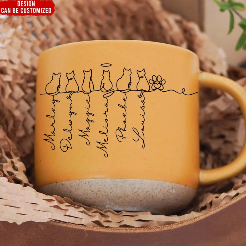 Cat and Owner Name Mug - Etsy