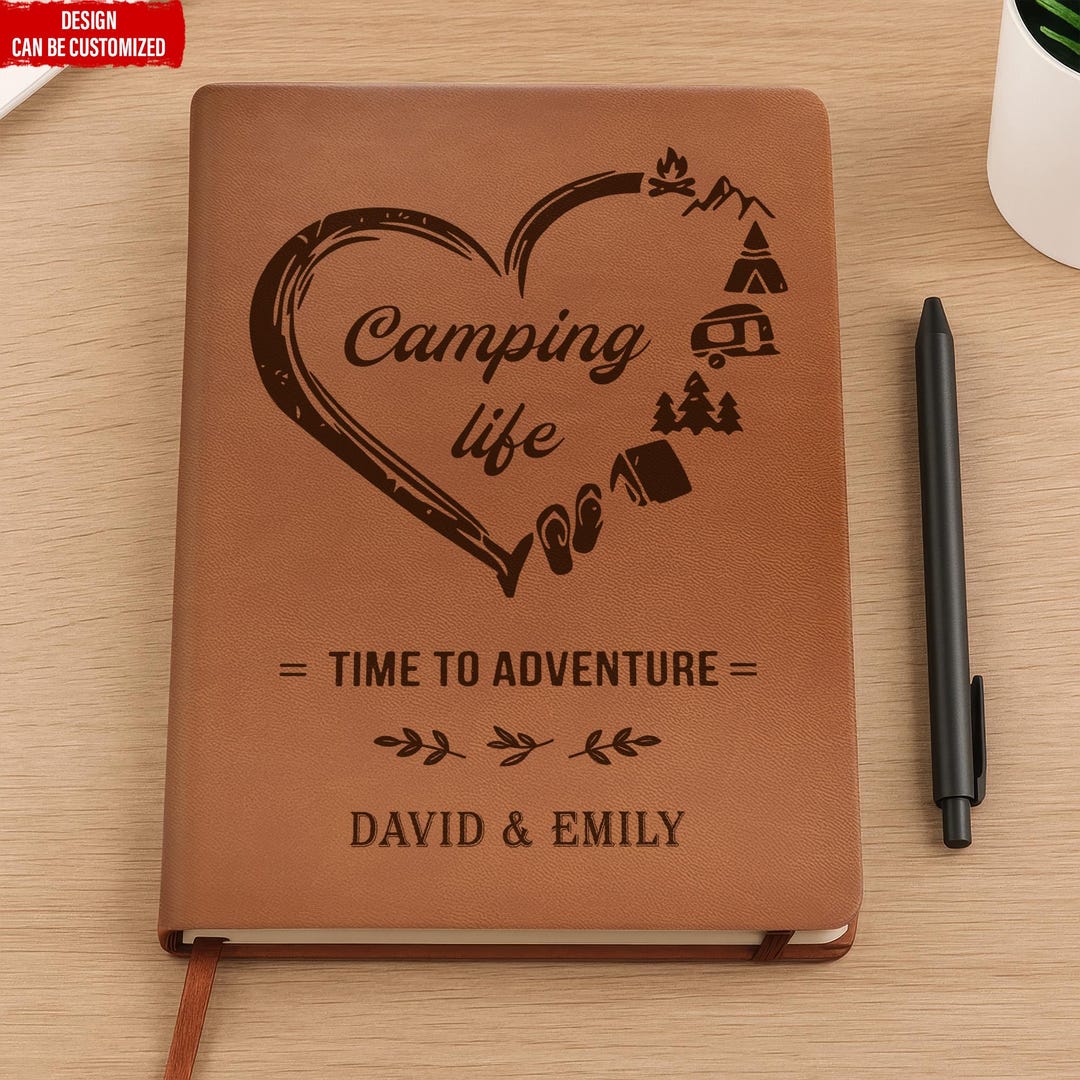 Time to Adventure - Personalized Campervan Travel Journal Notebook ...