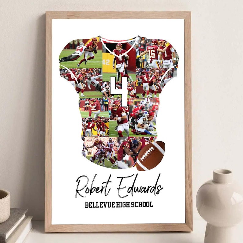 Football Senior Custom Photo - Customizable Senior Football Poster ...