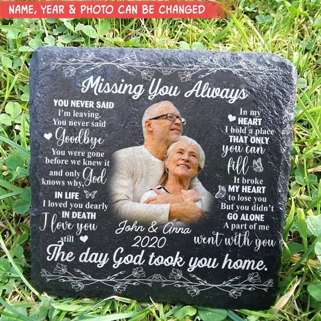 Memorial Poem Stone for Loss of Loved One, Bereavement Poem, in Loving ...