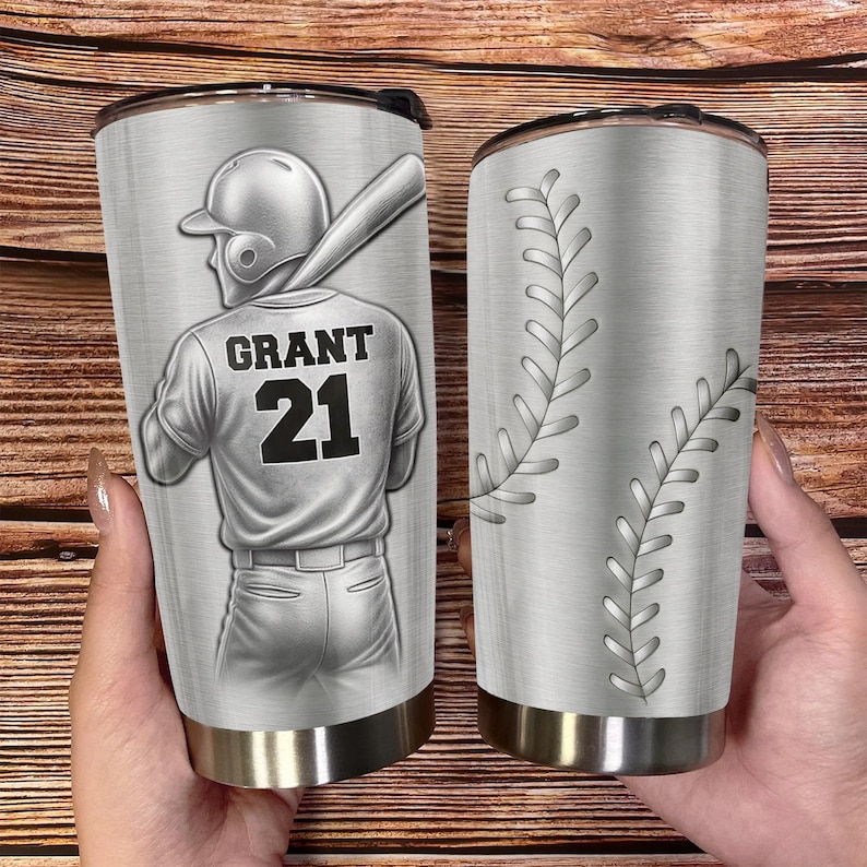 Baseball Player With Name & Number - Personalized Baseball Team ...
