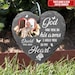 God Has You in His Arms Memorial Photo, Personalized Garden Slate ...