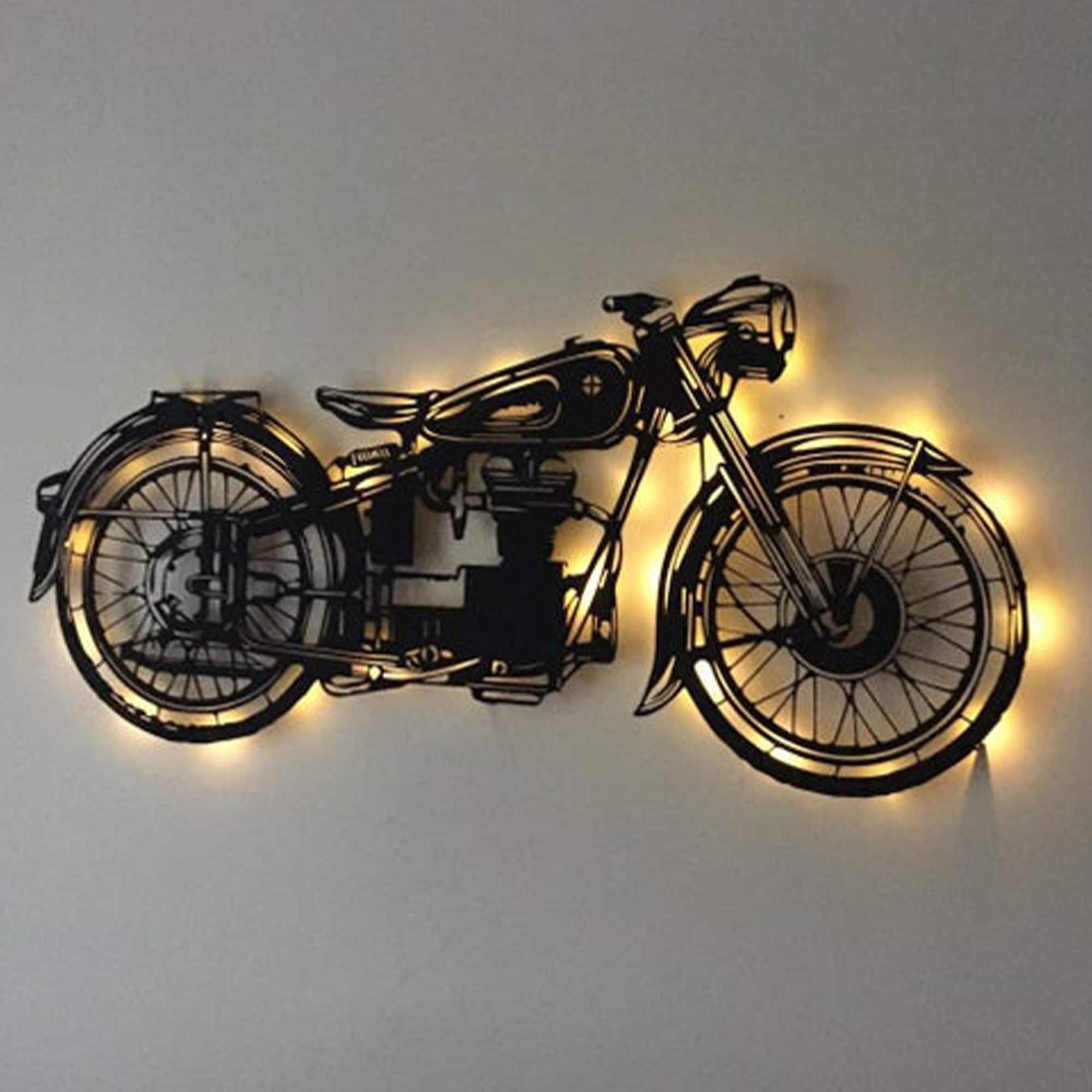 Motorcycle Metal Wall Art Harley Davidson Metal Art Etsy