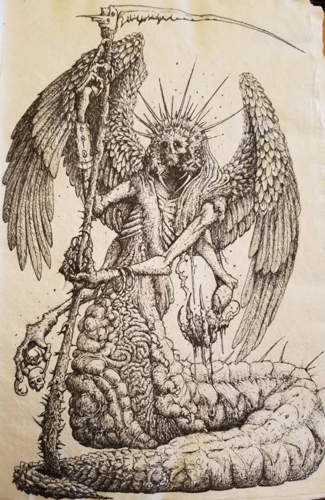 Beelzebub Lord of the Flies Mounted Canvas Print | Etsy