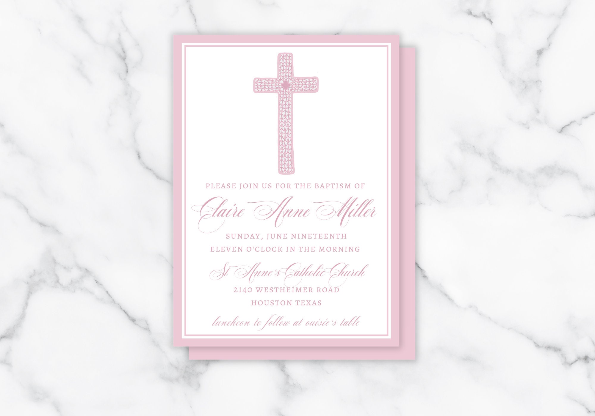 Baptism Invitation Custom Watercolor Baptism Baptism Herend - Etsy