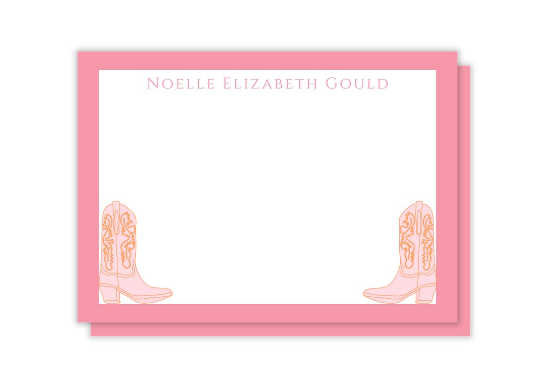 Disco Stationery Disco Cowgirl Stationery Cowgirl Boots - Etsy