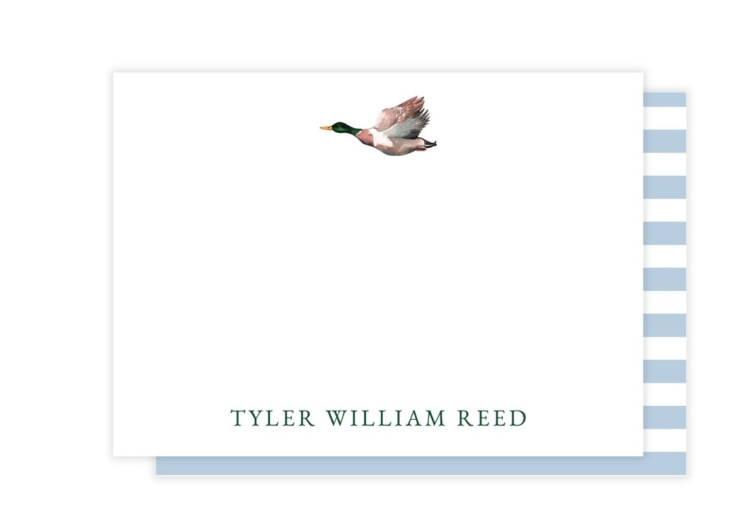 Duck Stationery, Fathers Day Stationery, Hunting Stationery, Mens ...