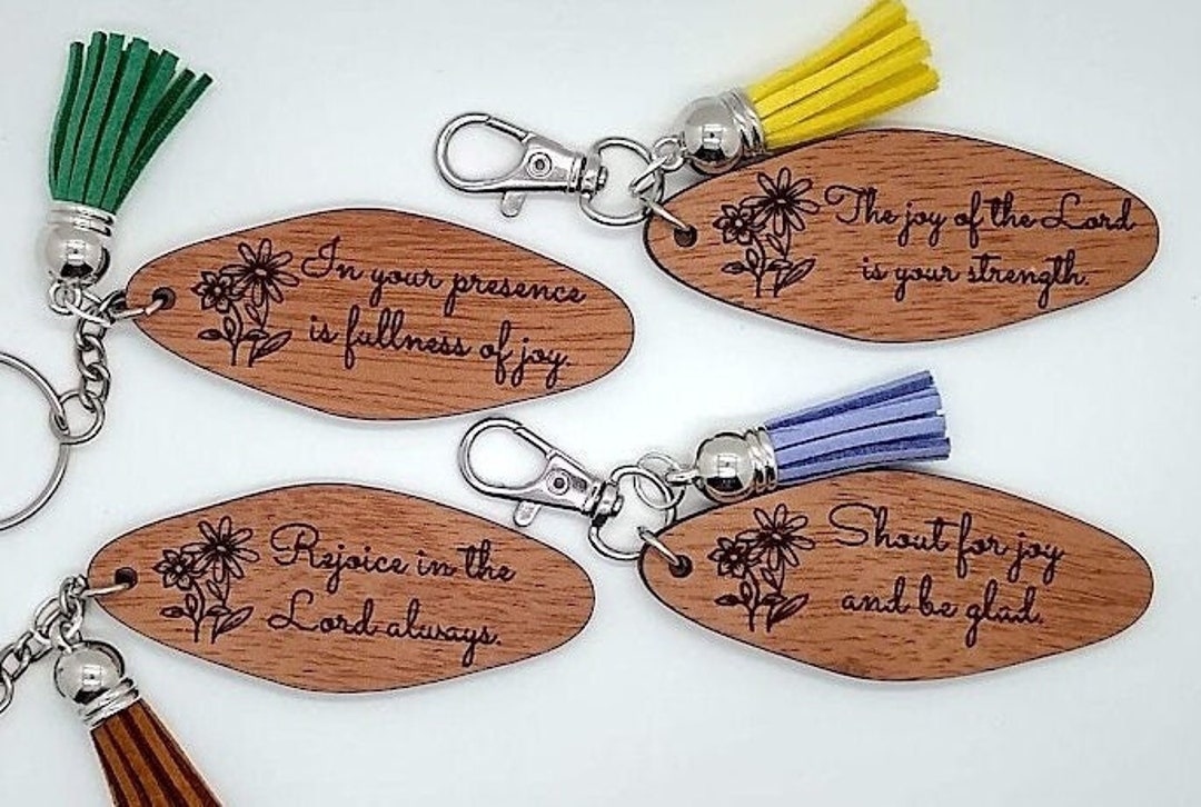 Oval Scripture Keychain With Wildflowers Bundle SVG, Faith Key Chain ...
