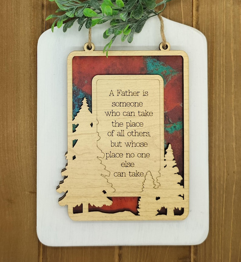 Rectangle Suncatcher SVG, Includes 2 Styles Father Quotes, Great for ...