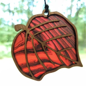 Fall Leaves Suncatcher SVG for Laser, Window Hanger SVG, Wall Art Laser ...