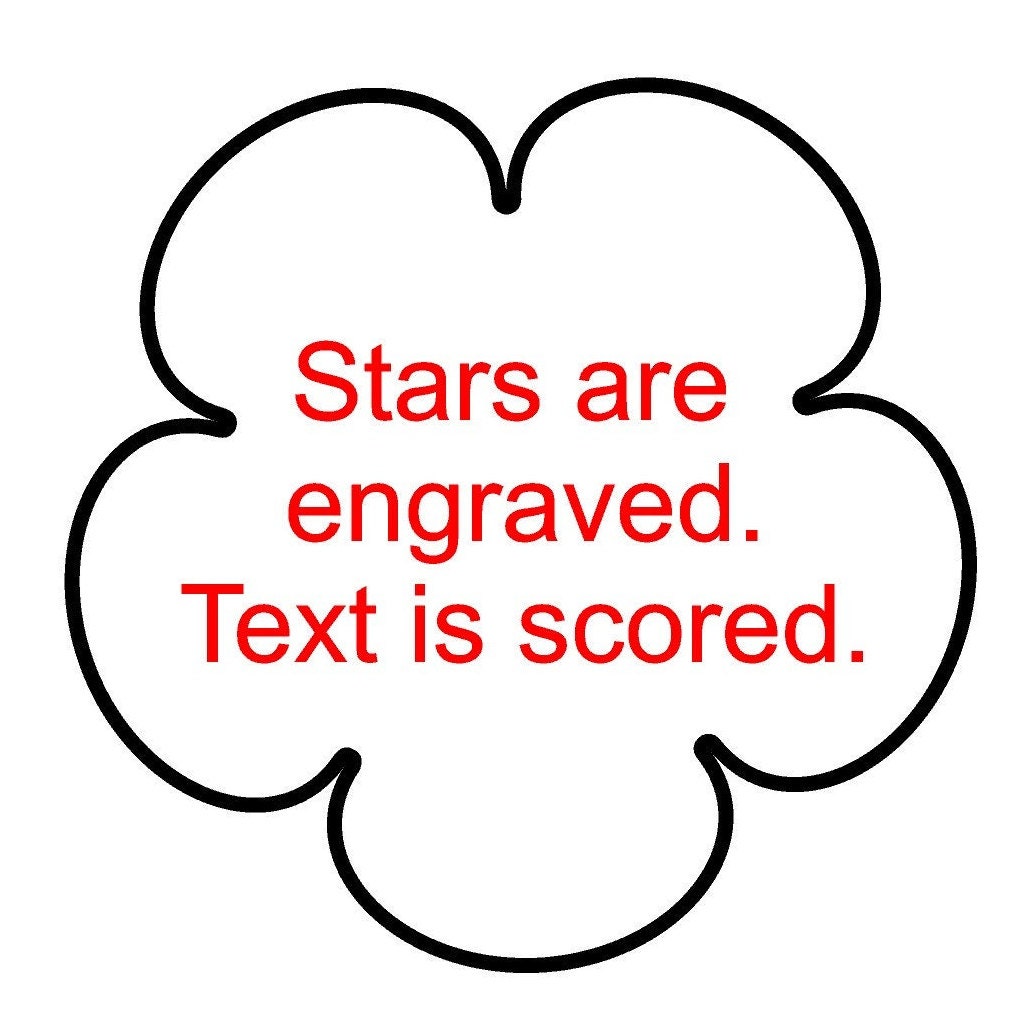 Stars Memorial Christmas Ornament SVG Bundle, Layered Remembrance Laser ...