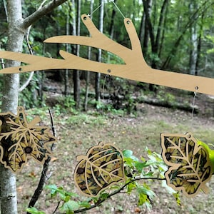 Fall Leaves Suncatcher SVG for Laser, Window Hanger SVG, Wall Art Laser ...