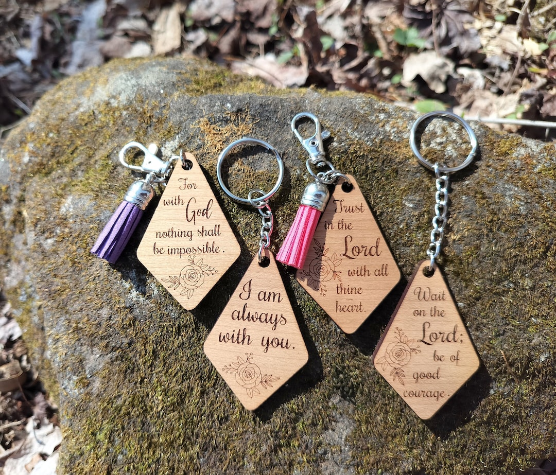 Kite-shaped Scripture Keychain Bundle SVG, Bible Verse Key Chain ...